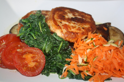 Mors middag – Fiskekaker med spinatstuing